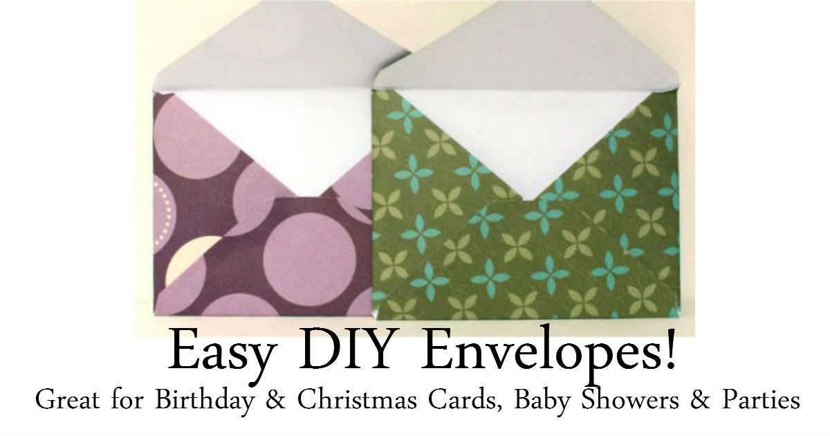 Easy DIY Envelopes - FiberArtsy.com