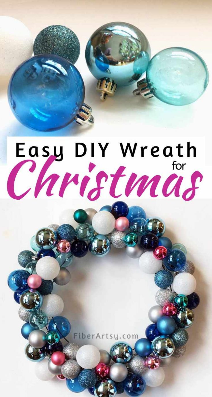 DIY Christmas Ornament Wreath (step by step) - FiberArtsy.com
